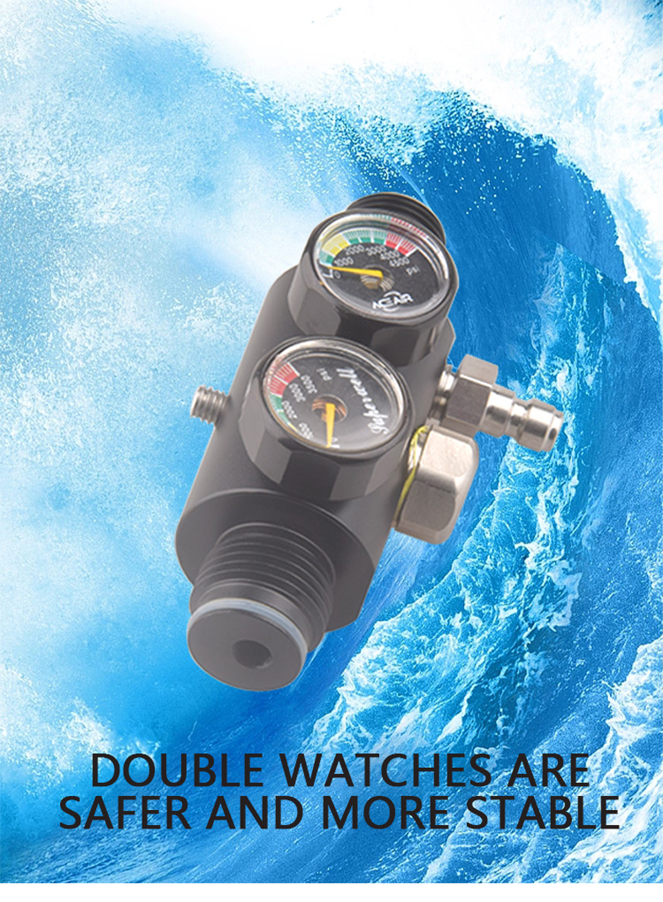 New Type Dual Gauge Pressure Regulator - Precision Air Components